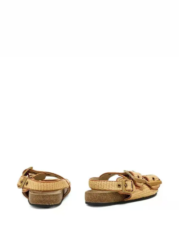 ALLSAINTS Staffa Raffia Buckle Sandals
