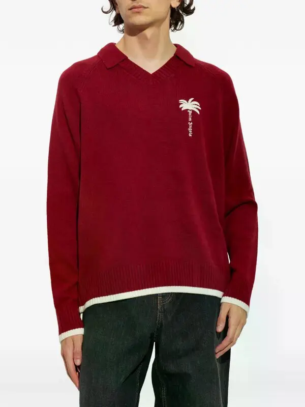 Palm Angels Embroidered-logo Sweater