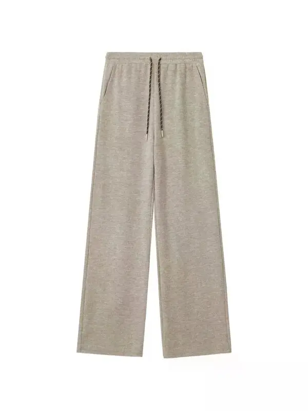 TOUT A COUP Drawstring-waist Wide-leg Track Pants