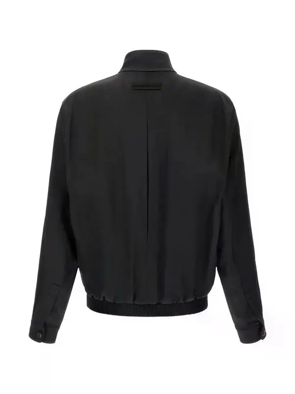 Zegna Mulberry-silk 232 Road Brand Mark Sweatshirt - Black