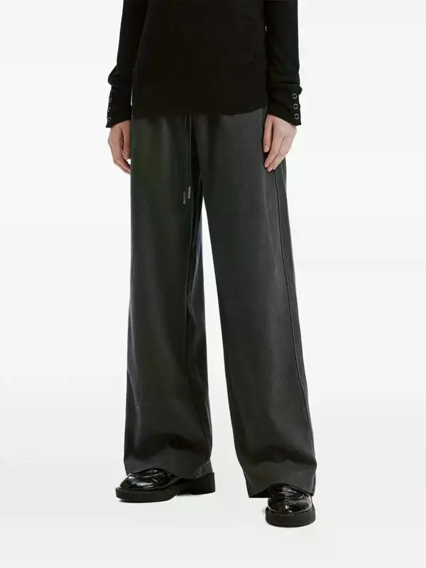 TOUT A COUP Drawstring-waist Wide-leg Track Pants