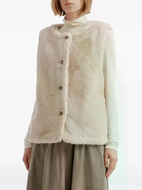 TOUT A COUP Faux-fur Gilet
