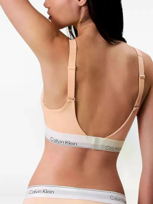 Calvin Klein Logo-tape Cotton Bralette