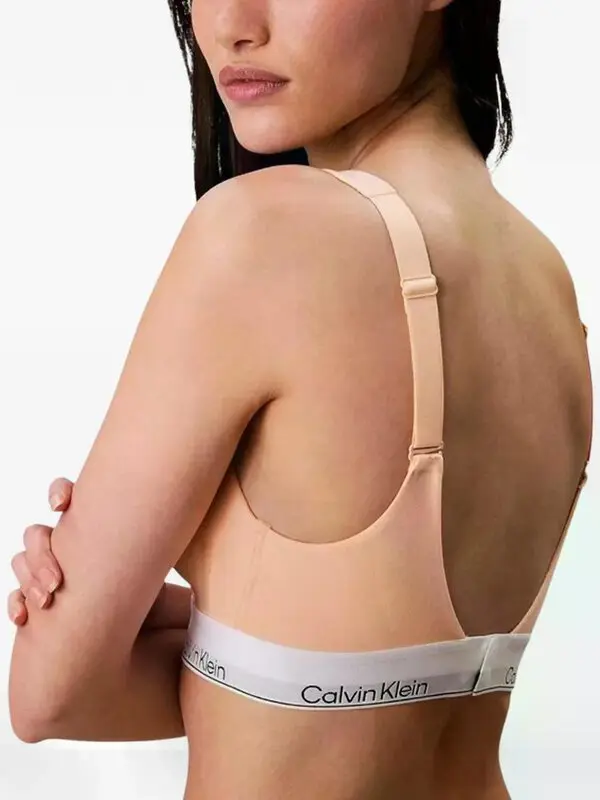 Calvin Klein Logo-tape Cotton Bralette