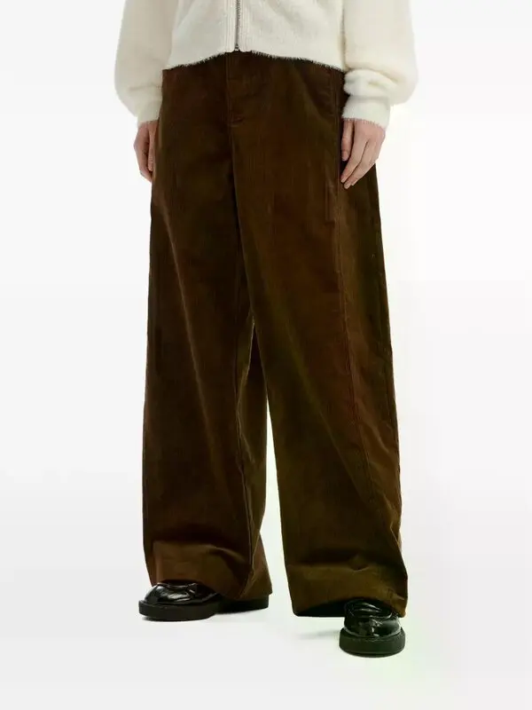 TOUT A COUP Corduroy Wide-leg Trousers
