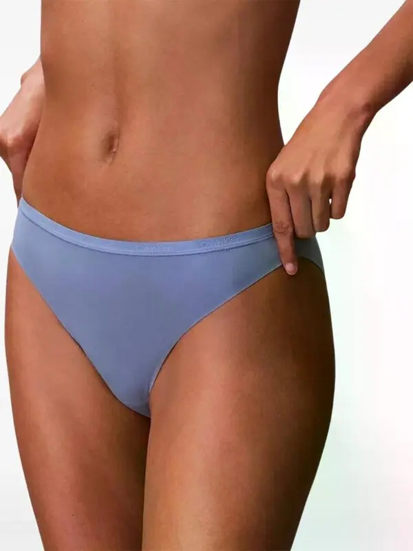 Calvin Klein Logo-waistband Briefs - Blue