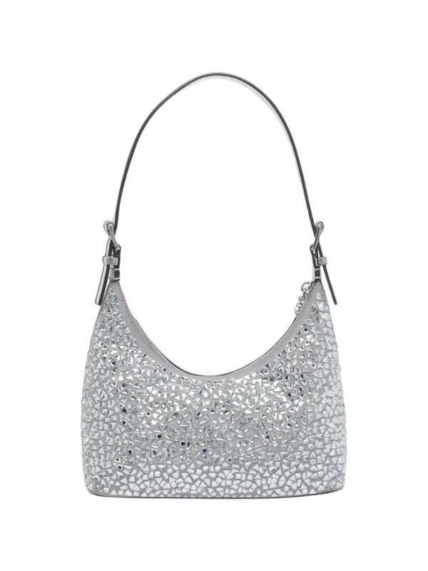 Michael Kors Crystal-embellished Shoulder Bag - Silver