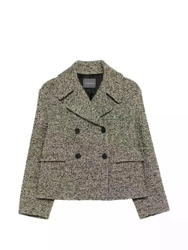 Lorena Antoniazzi Double-breasted Tweed Jacket - Neutrals