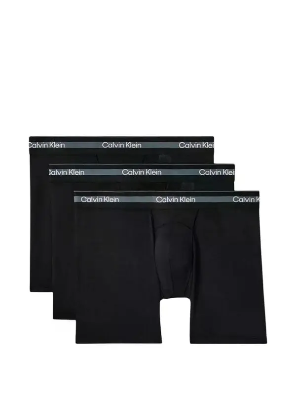 Calvin Klein Logo-waistband Boxers - Black