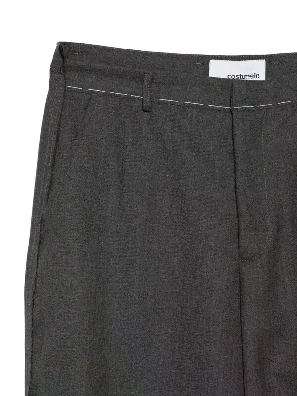 COSTUMEIN Contrast-stitch Straight-leg Trousers
