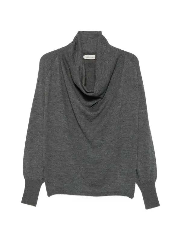 Alberta Ferretti Cowl-neck Sweater - Grey
