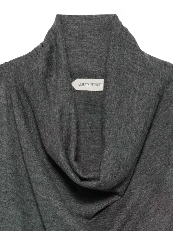 Alberta Ferretti Cowl-neck Sweater