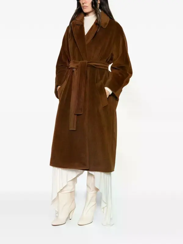 Marella Belted Virgin-wool Coat