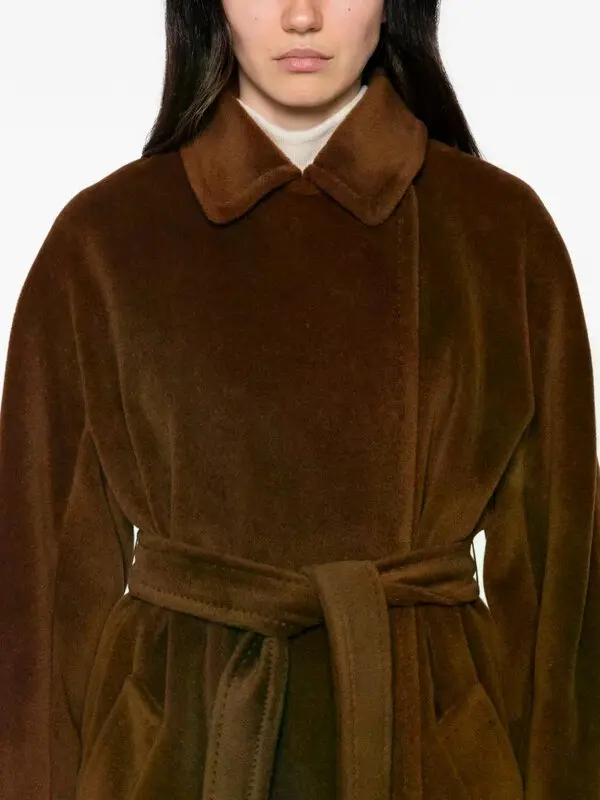 Marella Belted Virgin-wool Coat