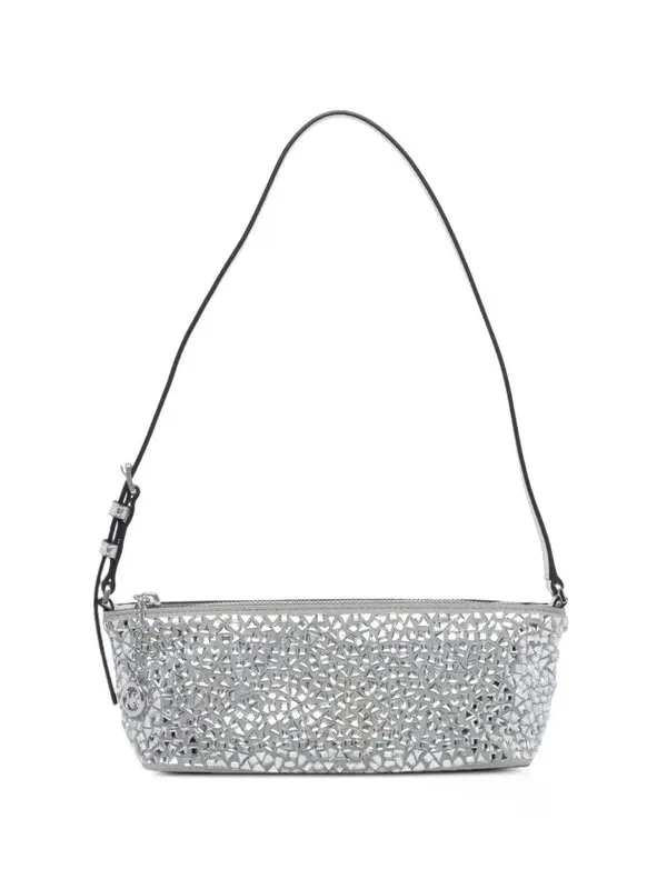 Michael Kors Laila Crystal-embellished Clutch Bag - Silver