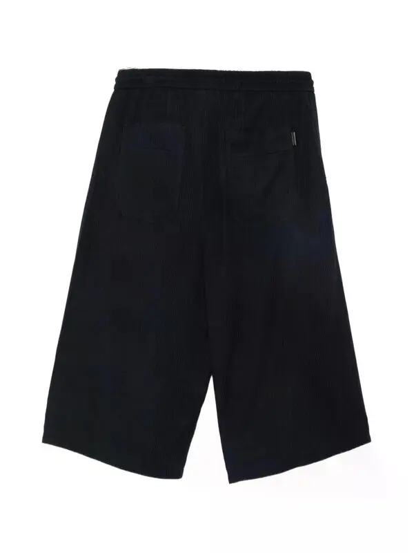 JUUN.J Ribbed Drawstring-waist Trousers - Blue