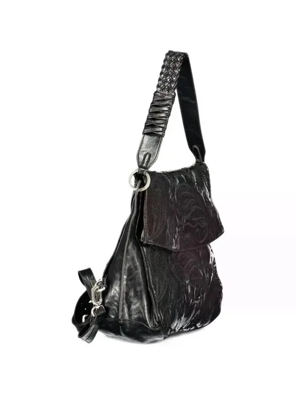 Desigual Medium Paisley-embossed Bag - Black