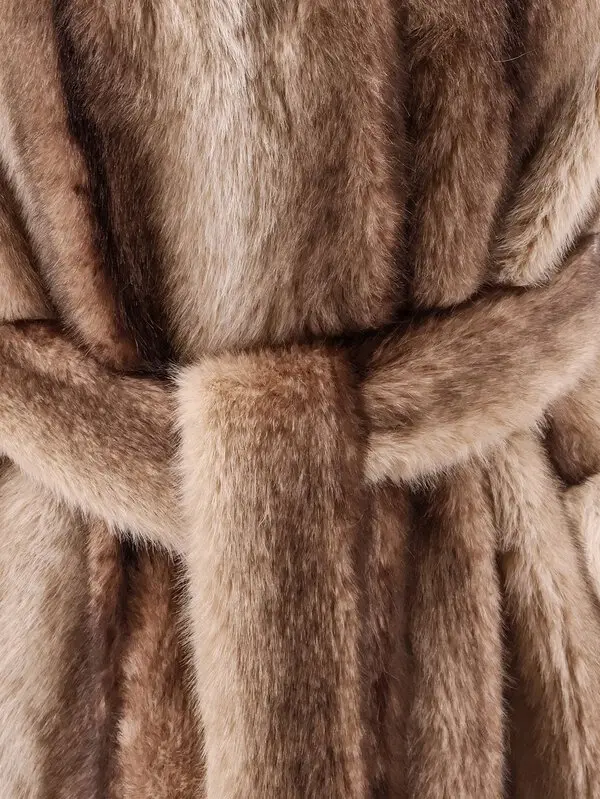 VALENTINI 1972 Sleeveless Faux Fur Coat