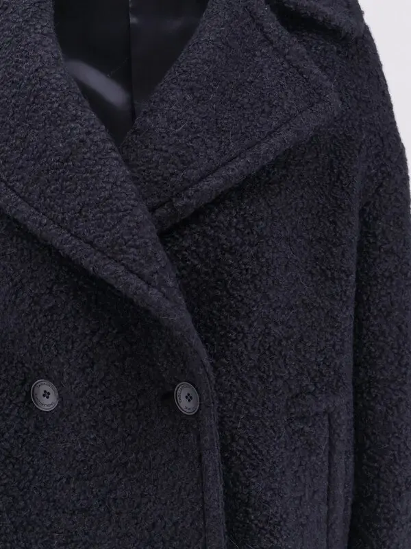 Tagliatore Sheila Alpaca And Virgin Wool Peacoat