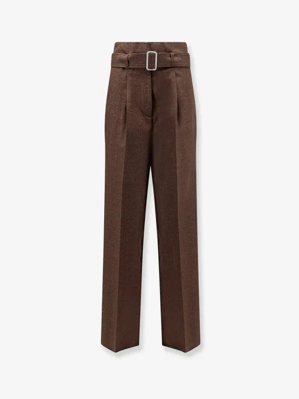 Seafarer Irony Virgin Wool Trousers - Brown