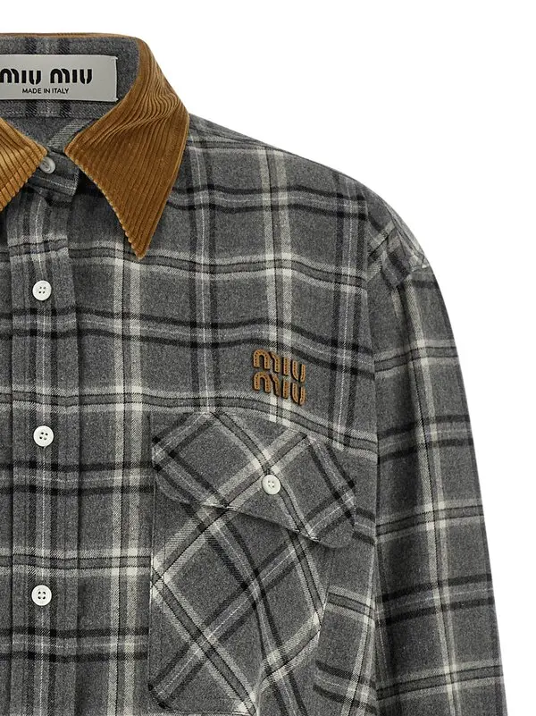 Miu Miu Check Shirt