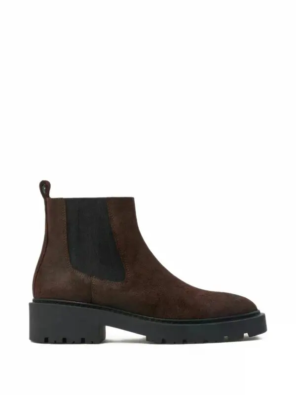 Bimba Y Lola Chocolate-colored Leather Boots