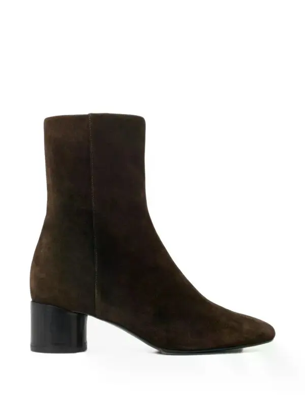 Bimba Y Lola Dark- Suede Heeled Ankle Boots