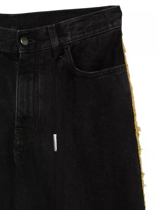 ANN DEMEULEMEESTER Frayed-detail Straight-leg Jeans