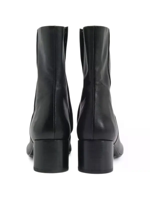 Bimba Y Lola Leather Ankle Boots With Heel