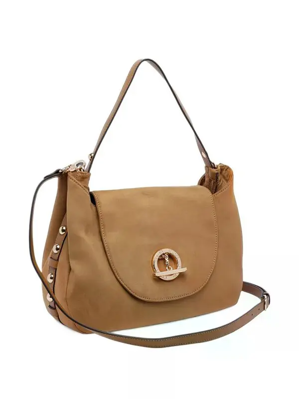 Liu Jo Suede-finish Logo-plaque Shoulder Bag