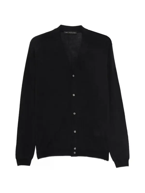 LOW BRAND V-neck Button-fastening Cardigan