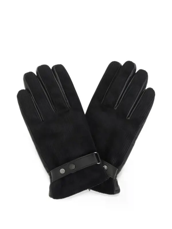 Barbour Nelson Leather Gloves - Black