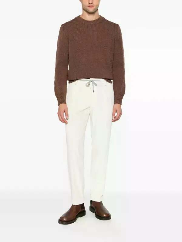 ARTE ANTWERP Pleated Drawstring Trousers - Neutrals