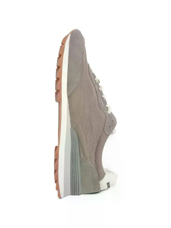 Bimba Y Lola Sneakers 23 In Gray Suede And Fabric