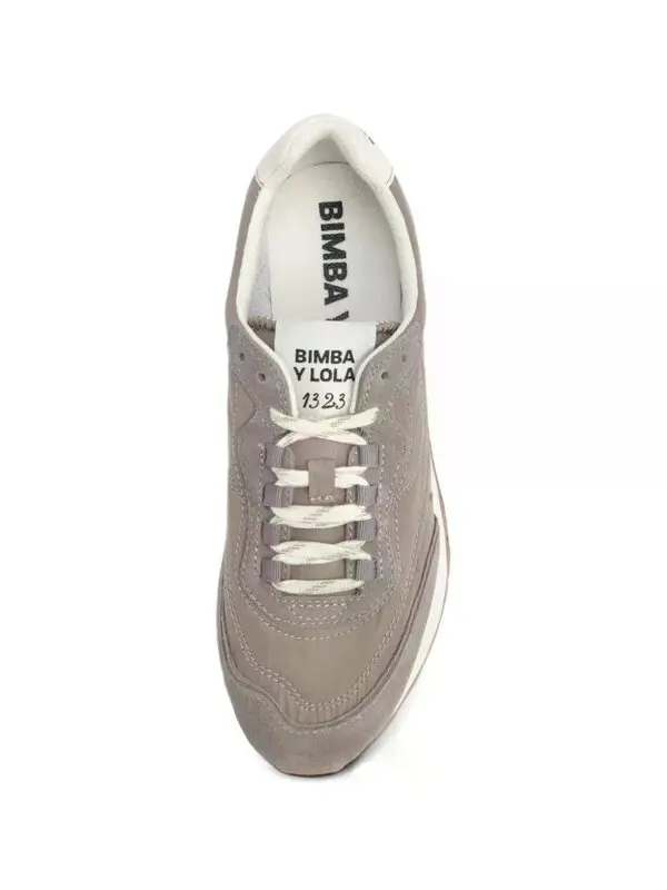 Bimba Y Lola Sneakers 23 In Gray Suede And Fabric