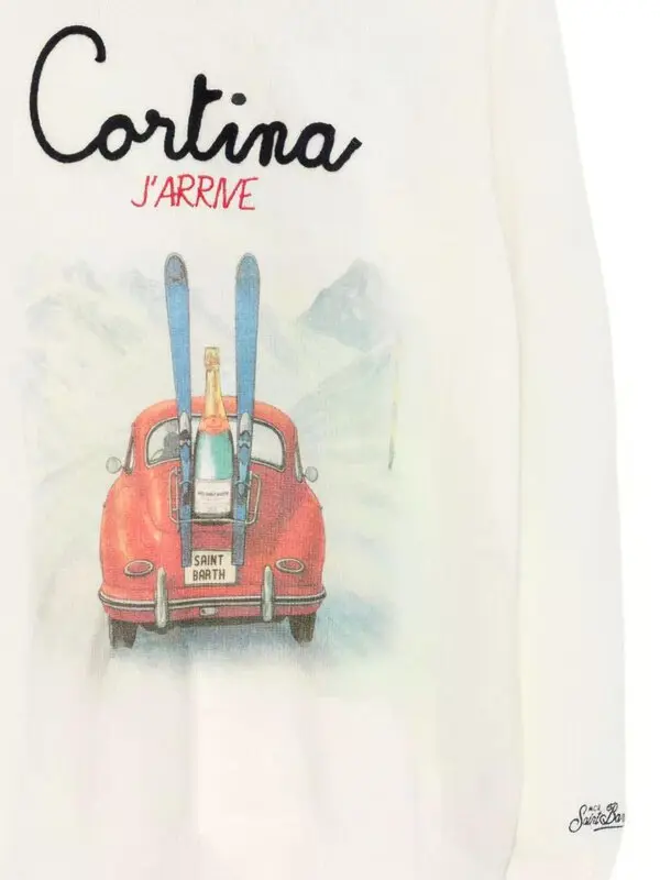 MC2 SAINT BARTH Graphic-print Embroidered Sweater