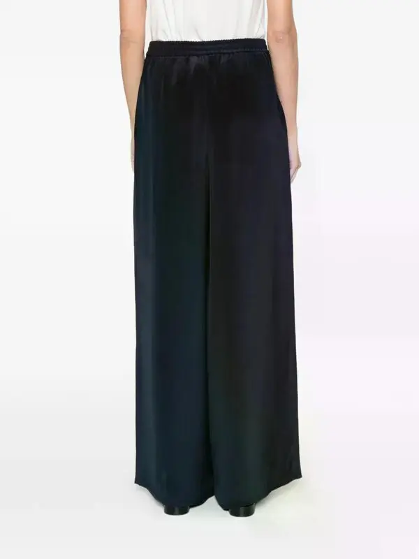 Max Mara Relaxed-fit Heavy Silk Trousers Ultramarine