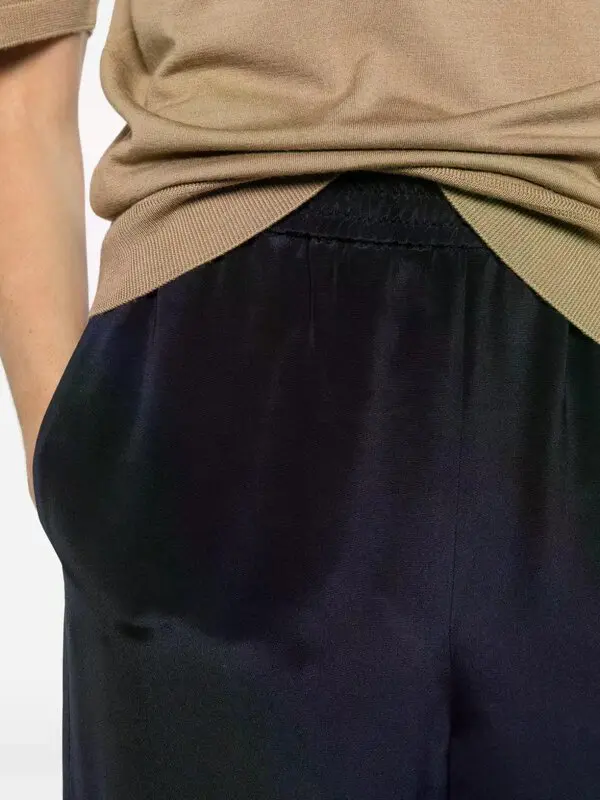 Max Mara Relaxed-fit Heavy Silk Trousers Ultramarine