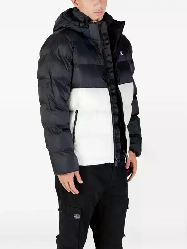 Calvin Klein Hooded Padded Jacket - Neutrals