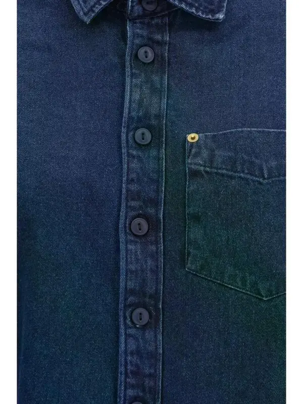 DEPERLU Chest-pocket Denim Shirt
