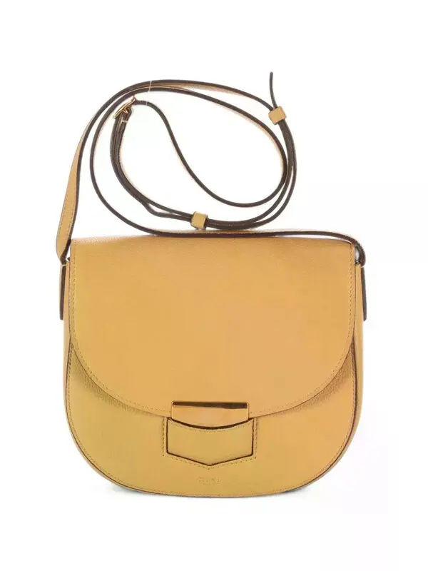 Celine Trotteur Leather Mini Bag - Neutrals