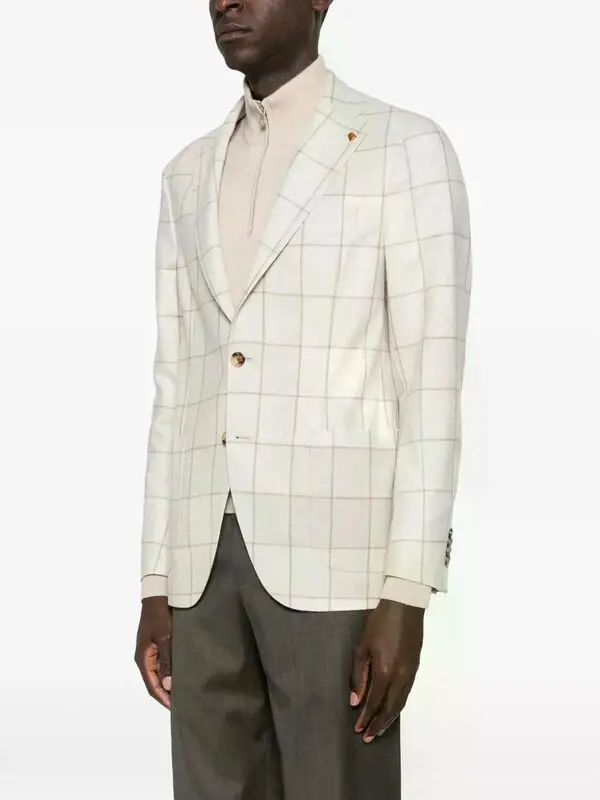 LATORRE Check-pattern Wool Blazer