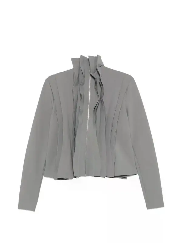 LITKOVSKA Ruffled Zip-up Top