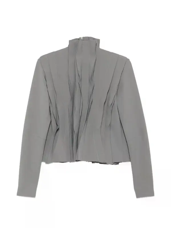LITKOVSKA Ruffled Zip-up Top