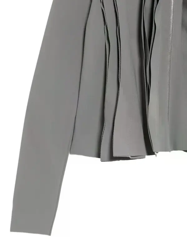 LITKOVSKA Ruffled Zip-up Top