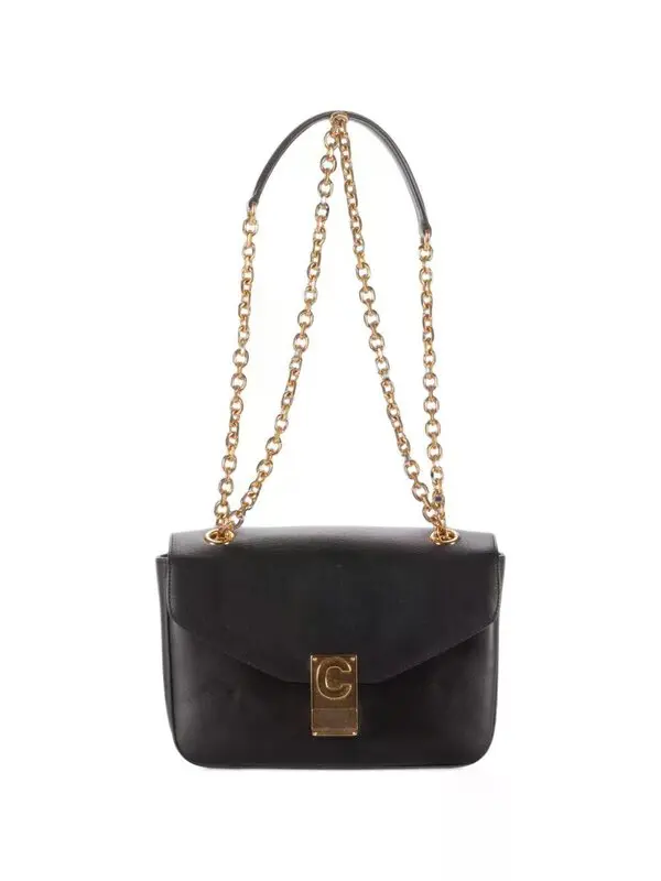 Celine C Chain Flap Leather Shoulder Bag