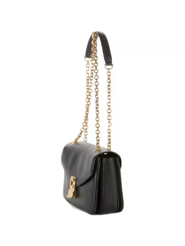 Celine C Chain Flap Leather Shoulder Bag