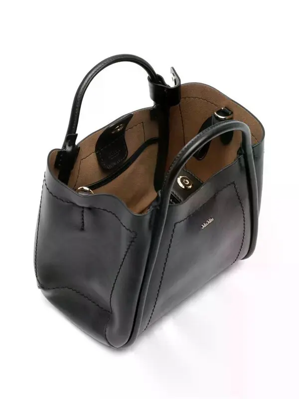 Max Mara Extra-small Leather Marine Bag - Black