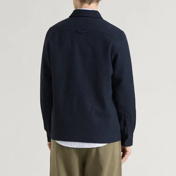 Portuguese Flannel Wool Field Tweed Overshirt