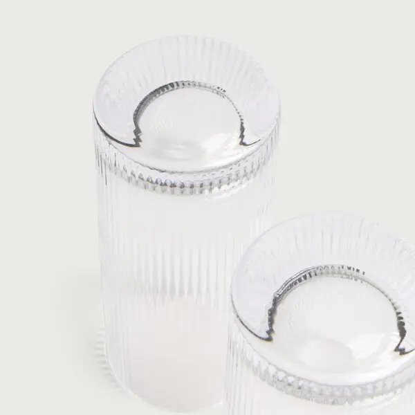 FERM LIVING Ripple Highball Glasses Set Of 2